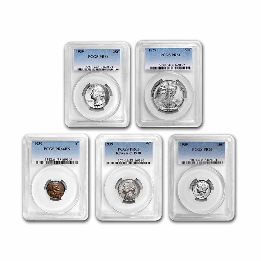 Buy 1939 U.S. Proof Set PR-63/64/65 PCGS | APMEX