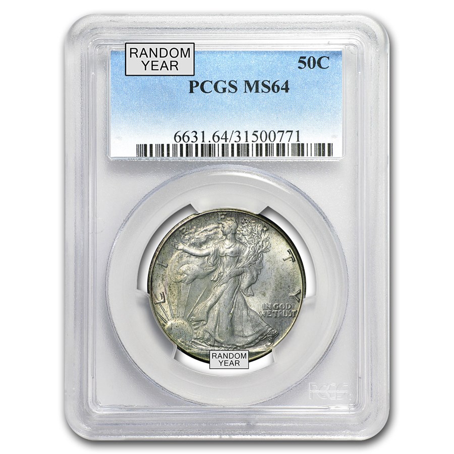 Buy 1940-1947 Walking Liberty Half-Dollar MS-64 PCGS (Random) | APMEX