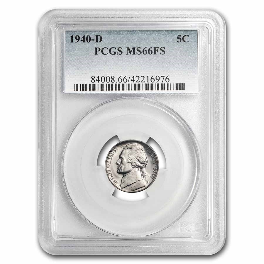 Buy 1940-D Jefferson Nickel MS-66 PCGS (FS) | APMEX