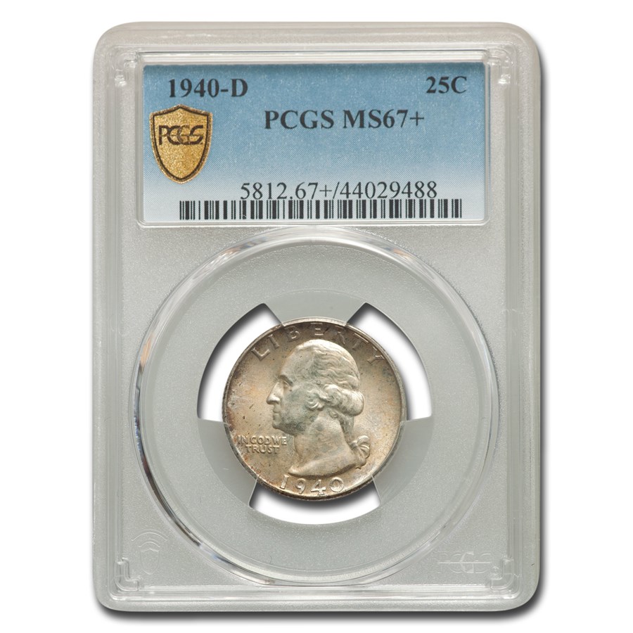 Buy 1940-D Washington Quarter MS-67+ PCGS | APMEX