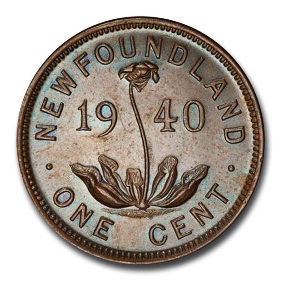 Buy 1940 Newfoundland 1 Cent George VI MS-64 Brown | APMEX