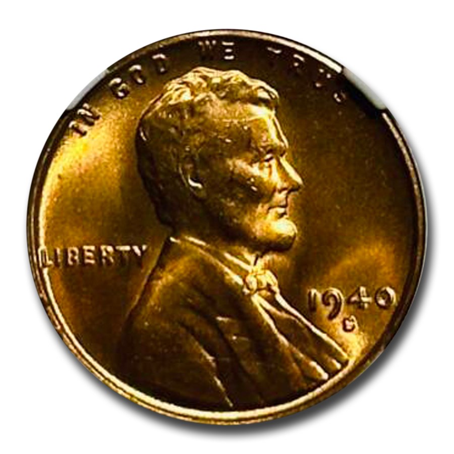 1940-S Lincoln Cent MS-67+ NGC (Red)