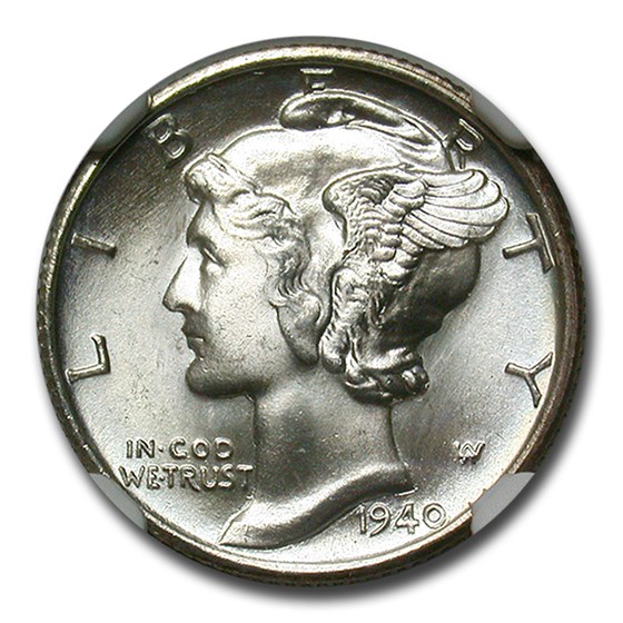 Buy 1940-S Mercury Dime MS-67 NGC (FB, PL) | APMEX