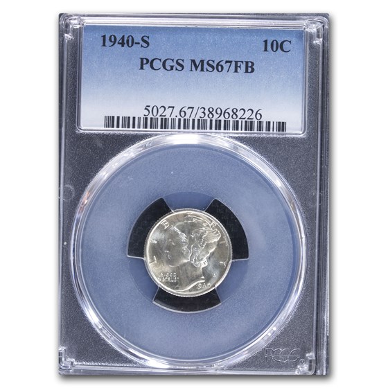 Buy 1940-S Mercury Dime MS-67 PCGS (FB) | APMEX