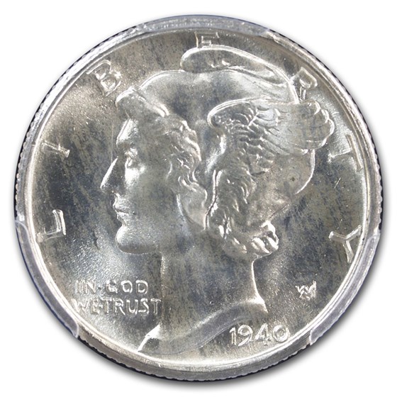 Buy 1940-S Mercury Dime MS-67 PCGS (FB) | APMEX