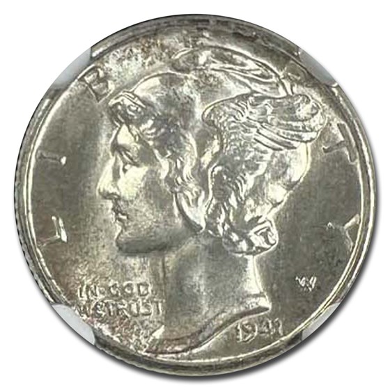 Buy 1941-D Mercury Dime MS-68 NGC (FB) | APMEX
