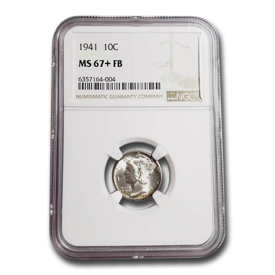 Buy 1941 Mercury Dime MS-67+ NGC (FB) | APMEX