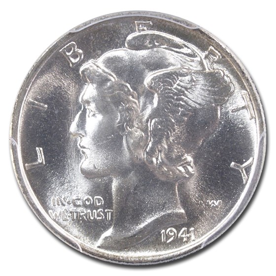 Buy 1941 Mercury Dime MS-67 PCGS CAC (FB) | APMEX