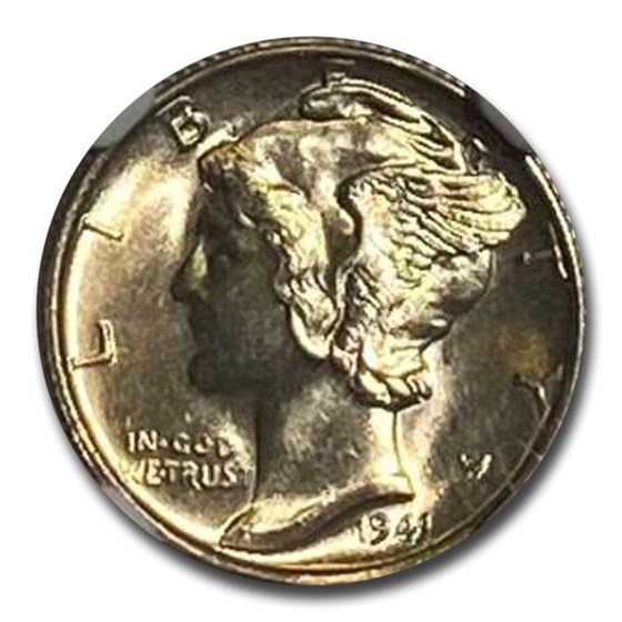 Buy 1941-S Mercury Dime MS-66 FB NGC | APMEX