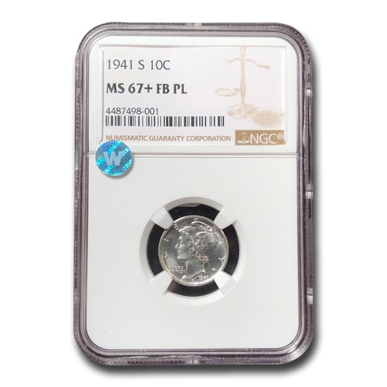 Buy 1941-S Mercury Dime MS-67+ NGC (FB, PL) | APMEX