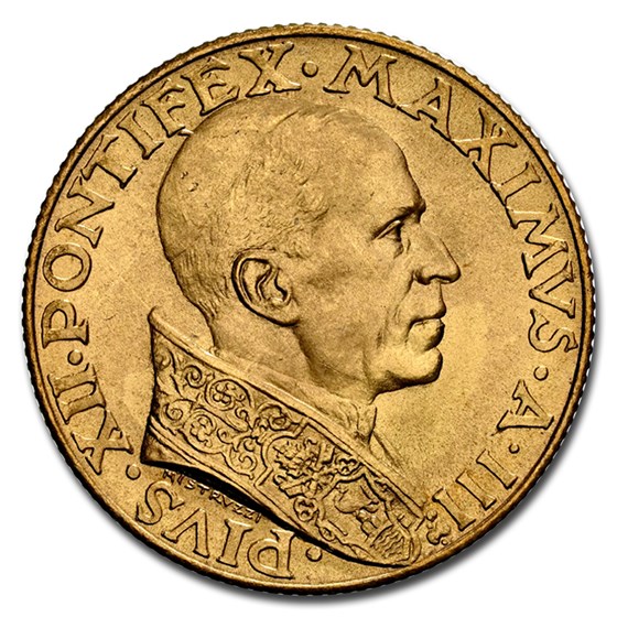 Buy 1941 Vatican City Gold 100 Lire Pius XII MS-65 NGC | APMEX