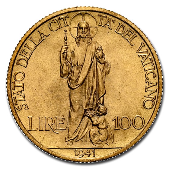 Buy 1941 Vatican City Gold 100 Lire Pius XII MS-65 NGC | APMEX