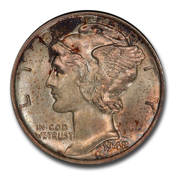 Buy 1942/1 Mercury Dime MS-64 PCGS CAC | APMEX