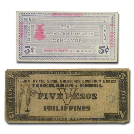 Buy 1942-1944 Philippine Guerilla Money of WWII Set (40 Note Set) | APMEX