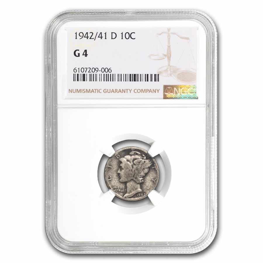 1942/41-D Mercury Dime G-4 NGC
