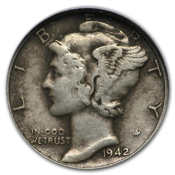 Buy 1942/41-D Mercury Dime XF-40 NGC CAC | APMEX