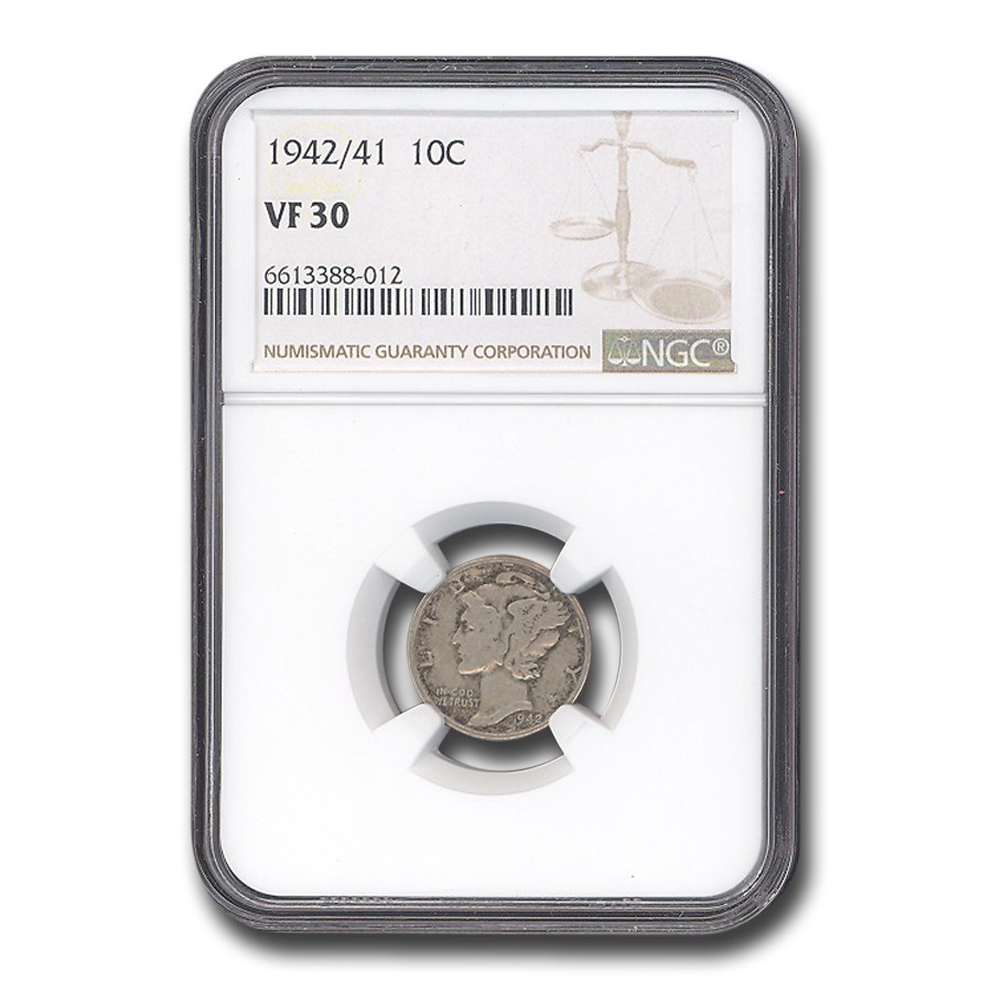 Buy 1942/41 Mercury Dime VF-30 NGC | APMEX