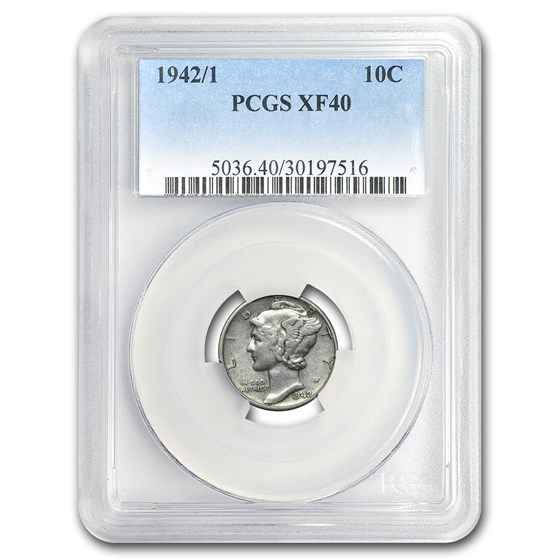 Buy 1942/41 Mercury Dime XF-40 PCGS | APMEX