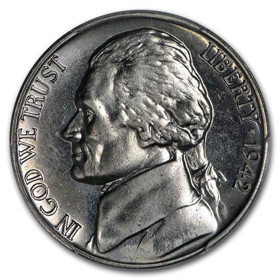 Buy 1942 Jefferson Nickel PR-66 PCGS (Type 1) | APMEX