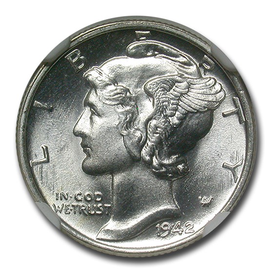 Buy 1942 Mercury Dime MS-67 NGC CAC (FB) | APMEX