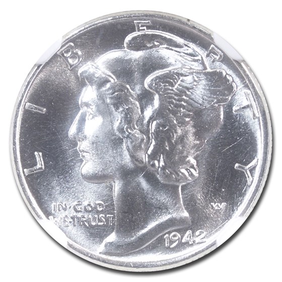 Buy 1942 Mercury Dime MS-67 NGC (FB) | APMEX
