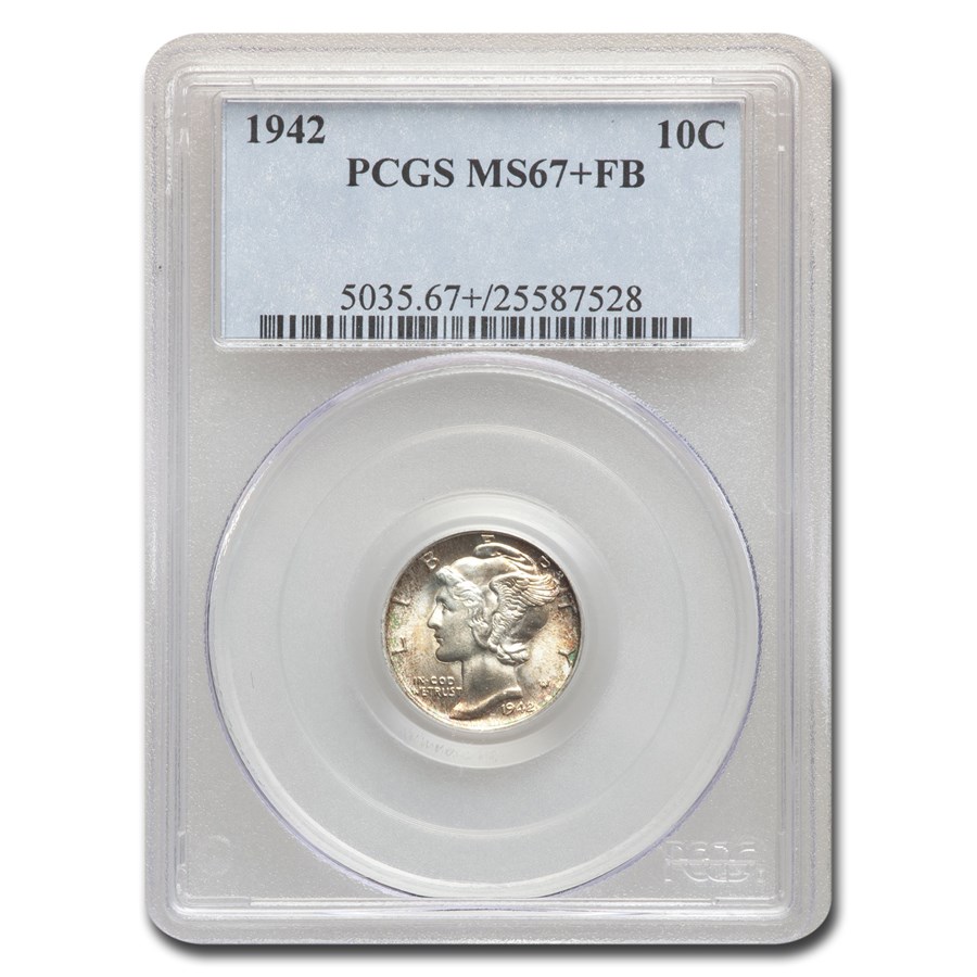 Buy 1942 Mercury Dime MS-67+ PCGS (FB) | APMEX