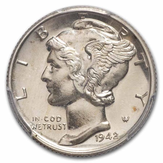 Buy 1942 Mercury Dime PR-67 PCGS | APMEX