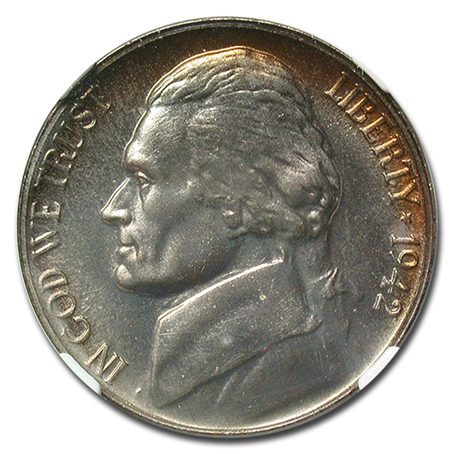 Buy 1942-P Nickel Jefferson Type-II PF-67 NGC | APMEX