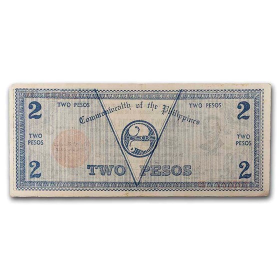 Buy 1942 Philippines Guerilla Currency 2 Pesos Note VF | APMEX