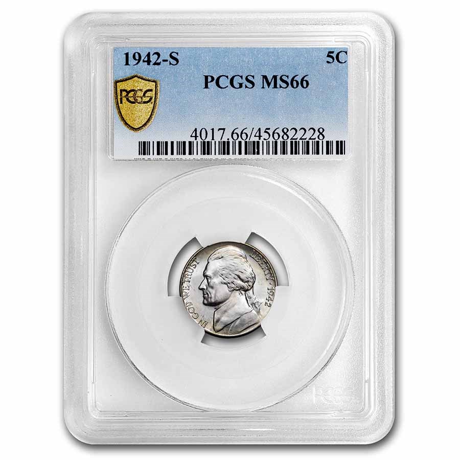 Buy 1942-S Jefferson Nickel MS-66 PCGS | APMEX
