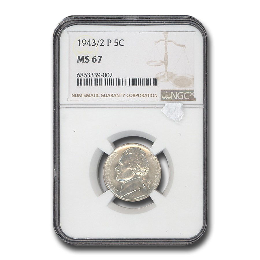 Buy 1943/2 Silver Jefferson Nickel MS-67 | APMEX