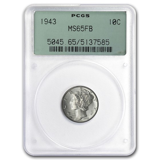 Buy 1943 Mercury Dime MS-65 PCGS (FB) | APMEX
