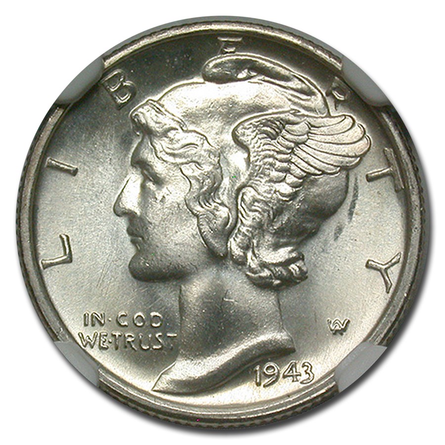 Buy 1943-S Mercury Dime MS-66 NGC (FB) | APMEX