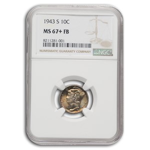 Buy 1943-S Mercury Dime MS-67+ NGC (FB) | APMEX