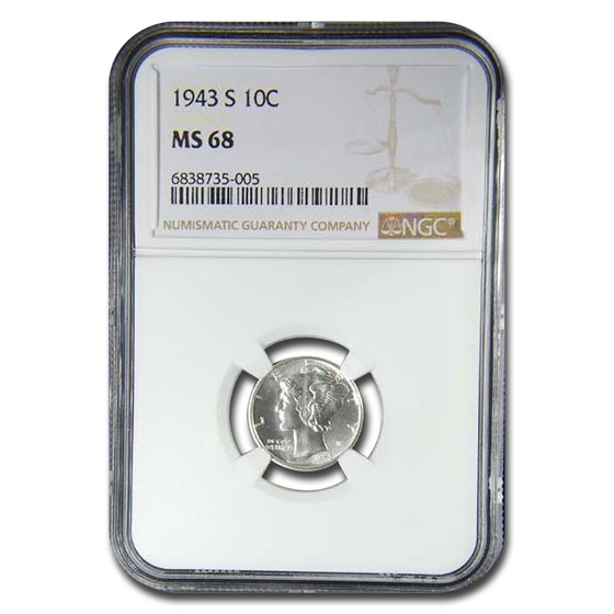Buy 1943-S Mercury Dime MS-68 NGC | APMEX