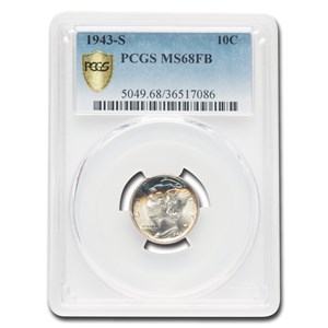 1943-S Mercury Dime MS-68 PCGS (FB)