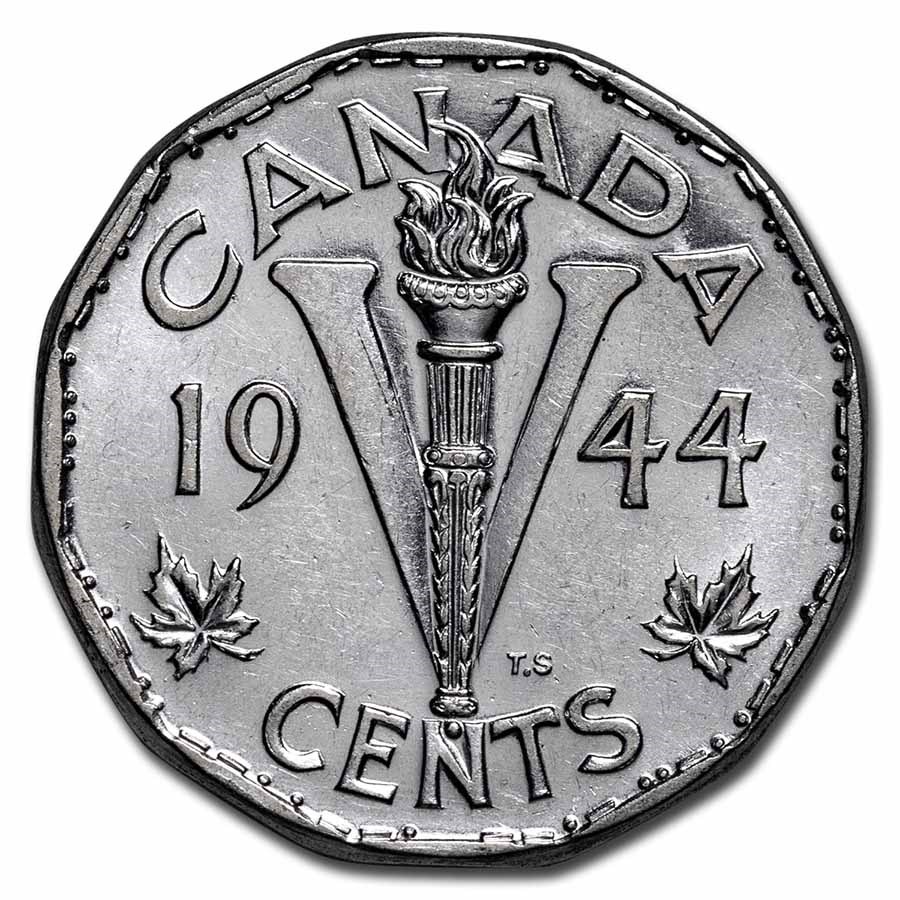 Buy 1944 Canada Steel Victory 5 Cents AU APMEX Buy 1944 Canada Steel Victory 5 Cents AU APMEX