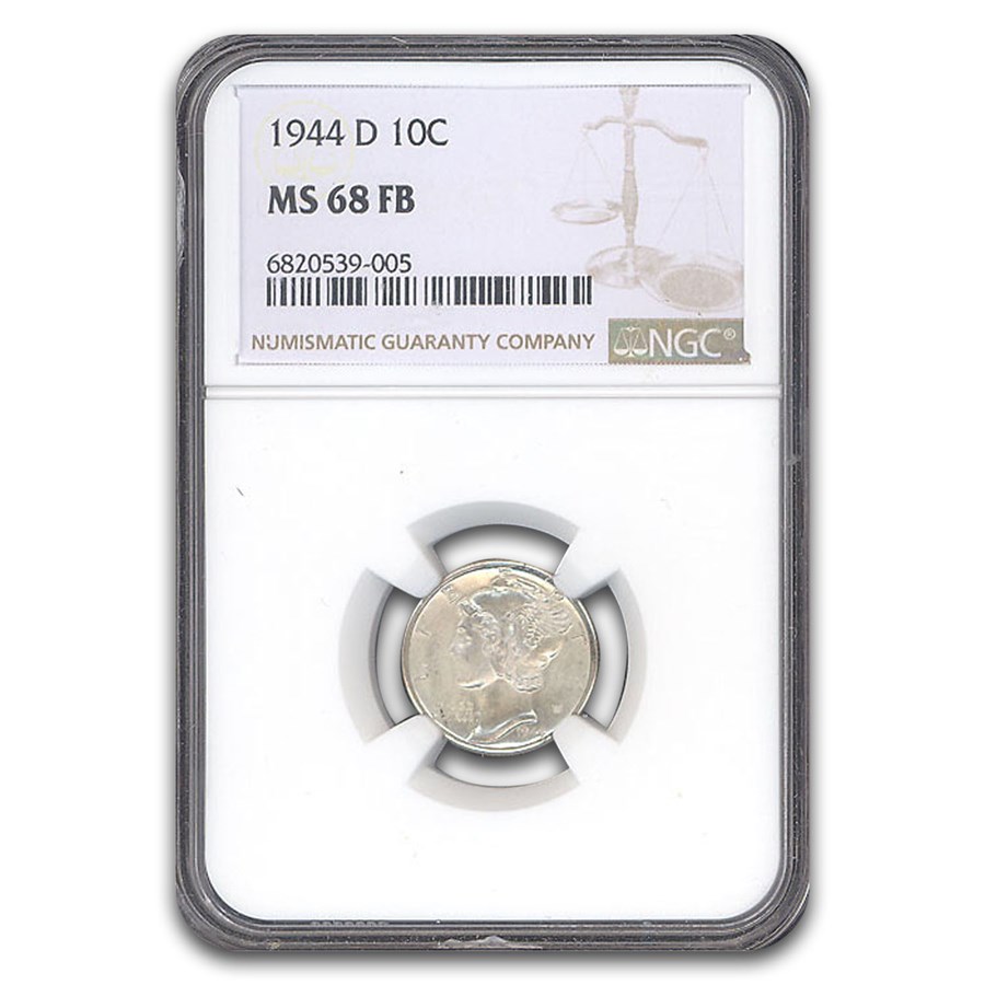 Buy 1944-D Mercury Dime MS-68 NGC (FB) | APMEX