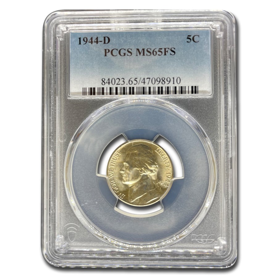 1944-D Silver Jefferson Nickel MS-65 PCGS (FS)