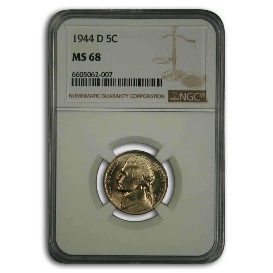 Buy 1944-D Silver Jefferson Nickel MS-68 NGC | APMEX
