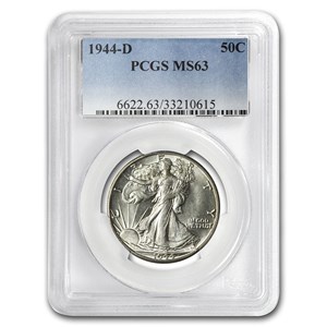 Buy 1944-D Walking Liberty Half Dollar MS-63 PCGS | APMEX
