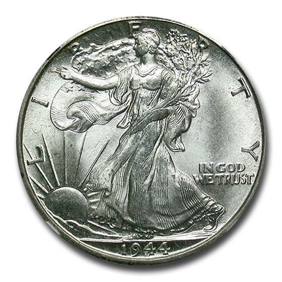 Buy 1944-D Walking Liberty Half Dollar MS-66 NGC | APMEX