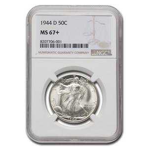 1944-D Walking Liberty Half Dollar MS-67+ NGC