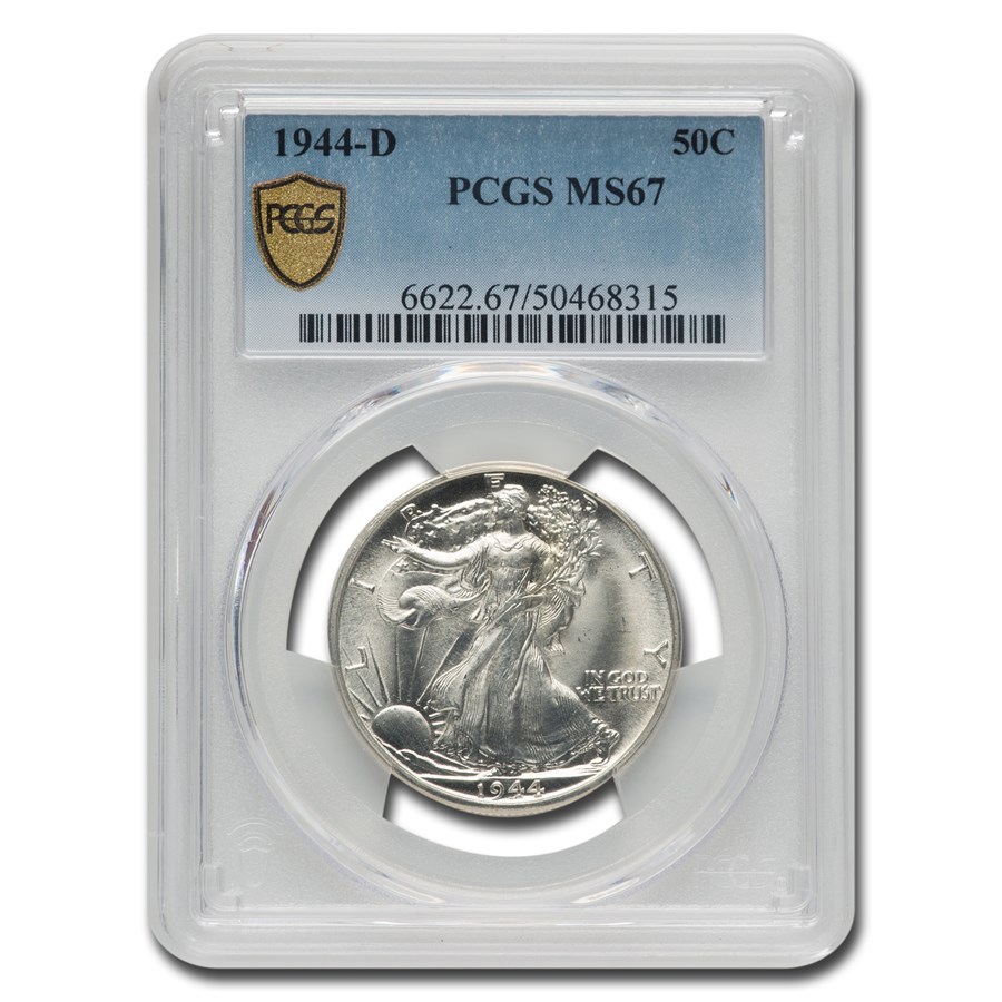 Buy 1944-D Walking Liberty Half Dollar PCGS MS-67 | APMEX