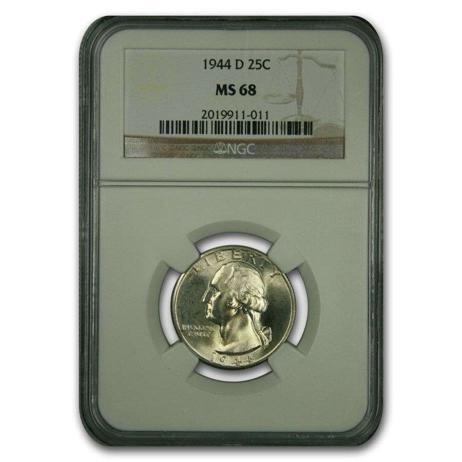 Buy 1944-D Washington Quarter MS-68 NGC | APMEX