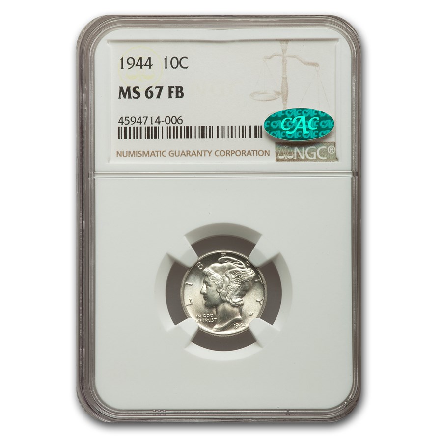 Buy 1944 Mercury Dime MS-67 NGC CAC (FB) | APMEX