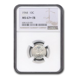 1944 Mercury Dime MS-67+ NGC (FB)