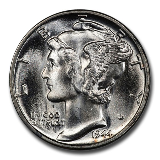Buy 1944 Mercury Dime MS-67 PCGS CAC (FB) | APMEX