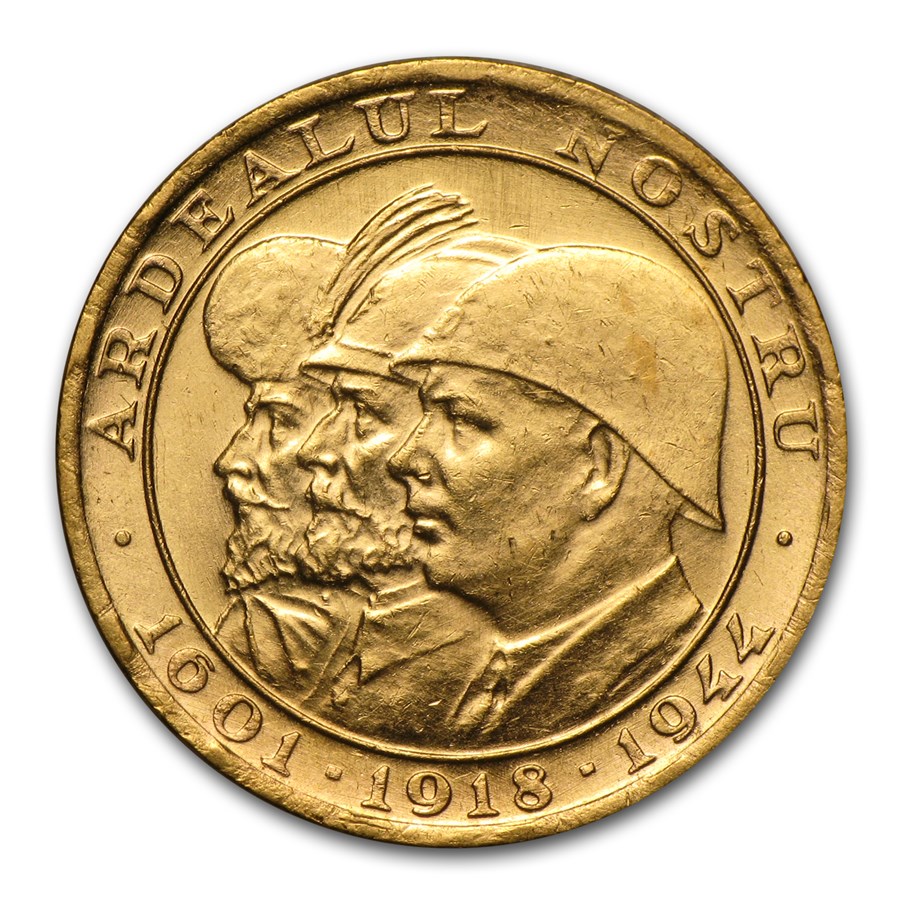 Buy 1944 Romania Gold 20 Lei 3 Kings AU | APMEX