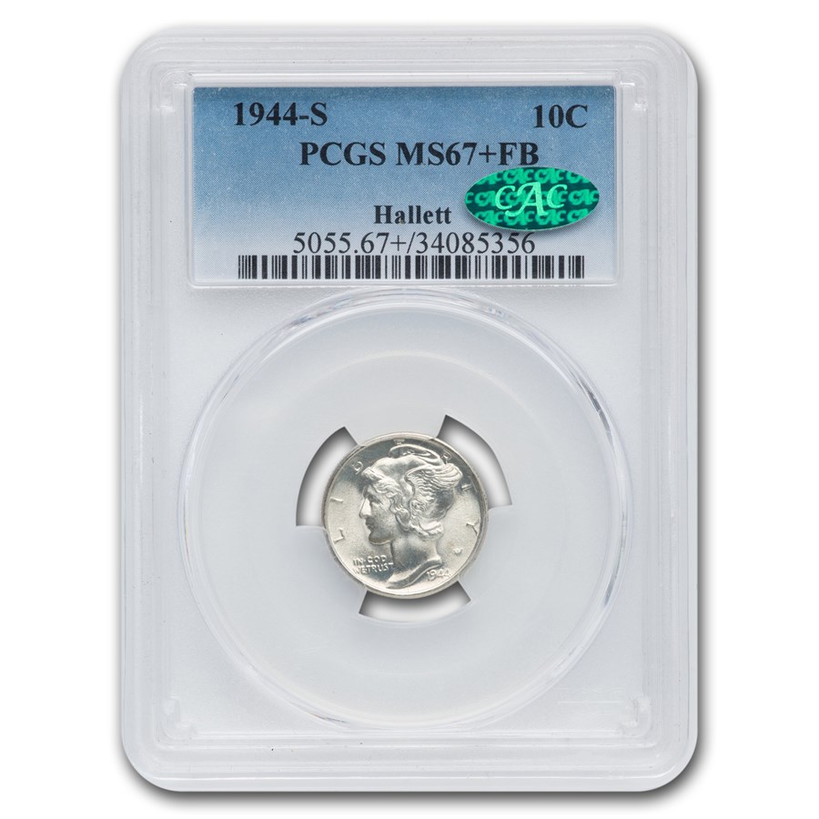 Buy 1944-S Mercury Dime MS-67+ PCGS CAC (FB) | APMEX